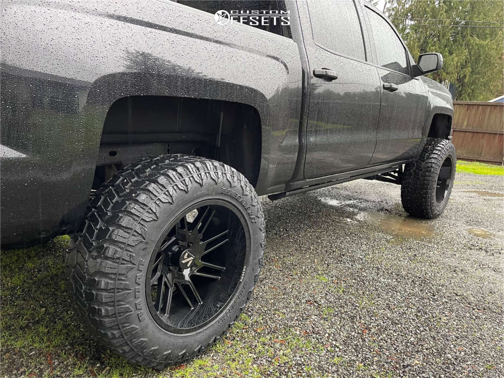 2014 Chevrolet Silverado 1500 with 22x12 -51 ARKON OFF-ROAD Davinci and ...