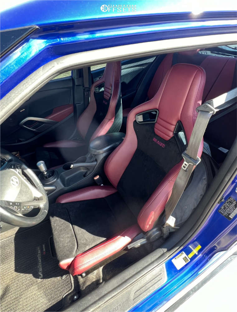 2014 Hyundai Veloster with 18x8.5 35 Heritage Ebisu Monoc and 225/40R18 ...