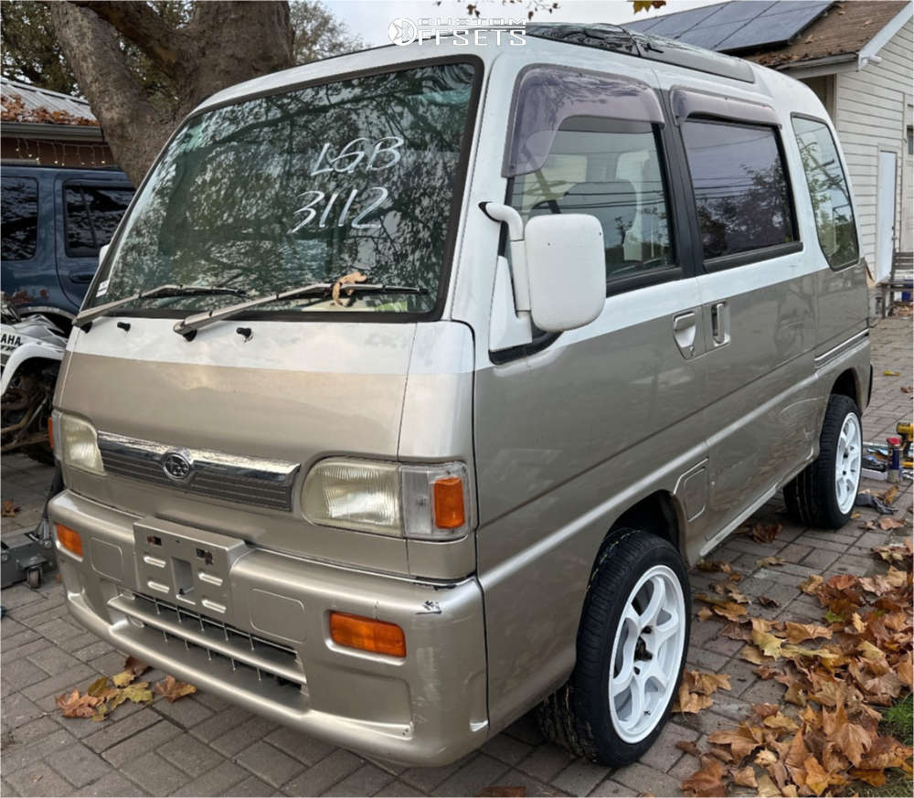 1998 Subaru Sambar with 15x6.5 38 MST Mt40 and 195/45R15 Toyo Tires ...