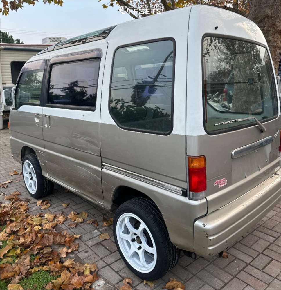 1998 Subaru Sambar with 15x6.5 38 MST Mt40 and 195/45R15 Toyo Tires ...