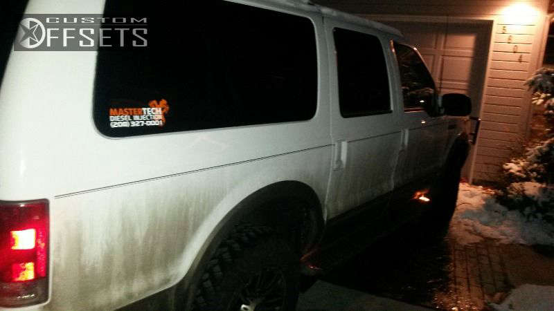 2003 Ford Excursion with 17x8.5 10 American Outlaw Bunker and 285/70R17 ...