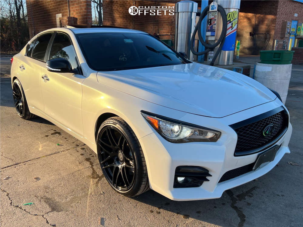 2014 INFINITI Q50 with 20x9.5 29 Forgestar F14 and 255/35R20 Pirelli ...