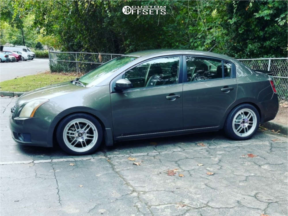 2007 Nissan Sentra with 17x7 43 Enkei Rpf1 and 225/50R17 Centennial ...