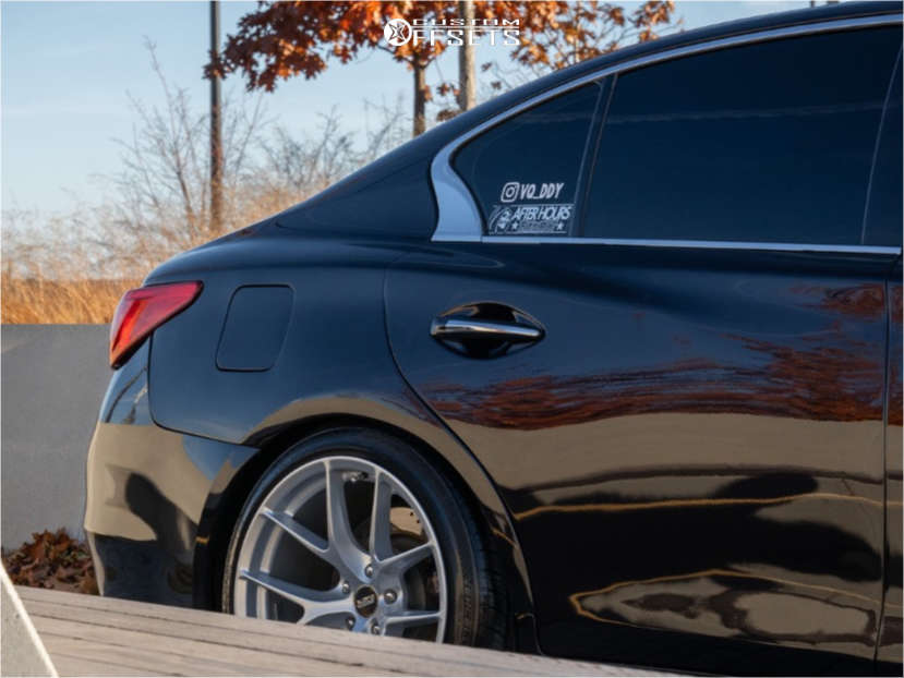 2015 INFINITI Q50 with 19x10.5 22 ESR Rf2 and 245/40R19 Vercelli Strada ...