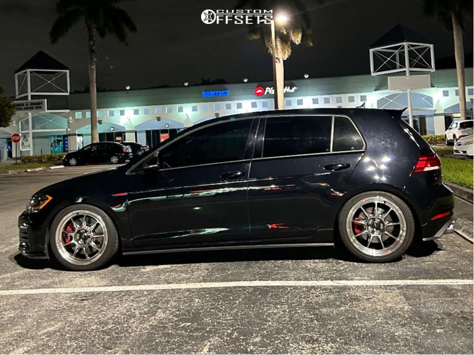 2020 Volkswagen GTI with 18x8.5 43 Konig Countergram and 235/40R18 ...