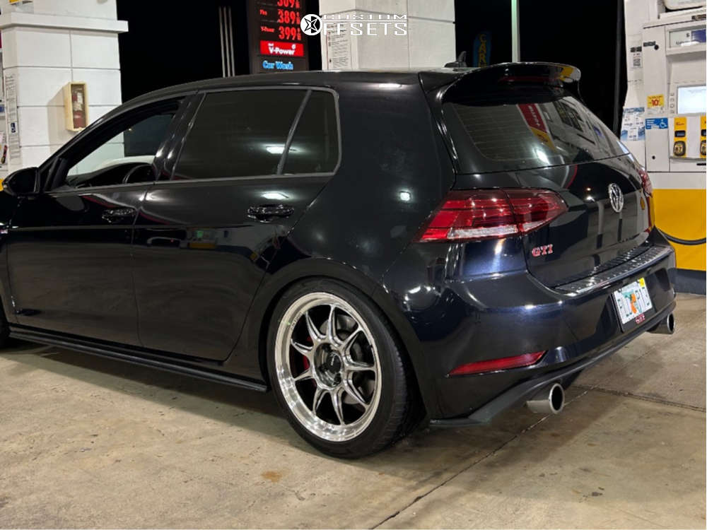 2020 Volkswagen GTI with 18x8.5 43 Konig Countergram and 235/40R18 Laufenn S Fit As and ...