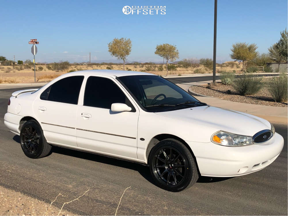 1999 Ford Contour with 17x7.5 40 XXR 527 and 205/50R17 Falken Sincera ...
