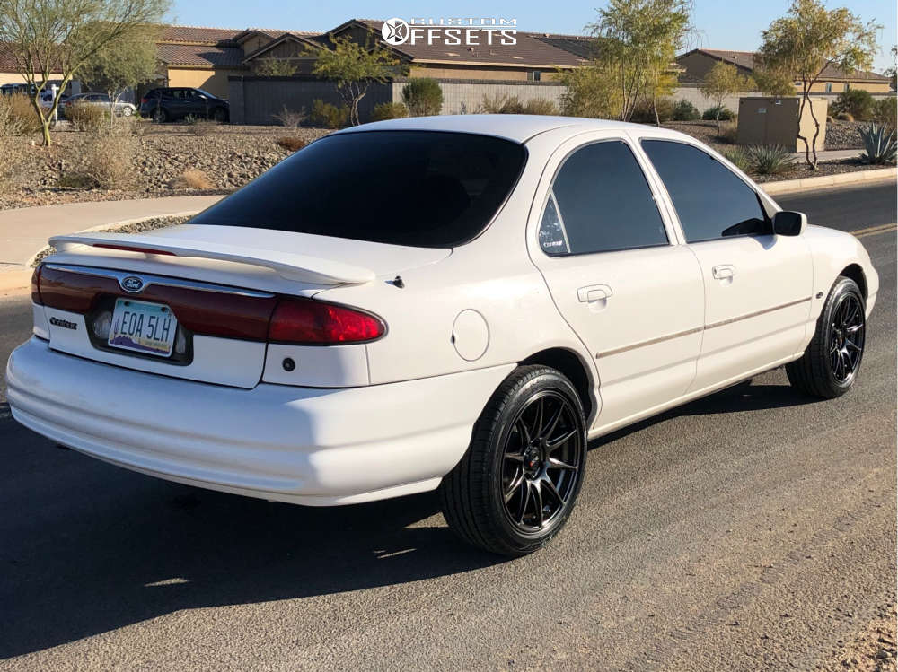 1999 Ford Contour with 17x7.5 40 XXR 527 and 205/50R17 Falken Sincera ...