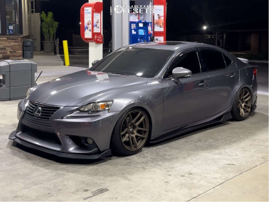 2014 Lexus IS250 with 18x9.5 35 ESR Cs8 and 225/40R18 Firestone ...
