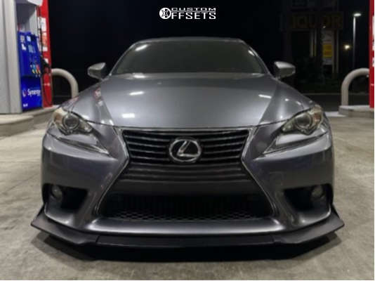2014 Lexus IS250 with 18x9.5 35 ESR Cs8 and 225/40R18 Firestone ...