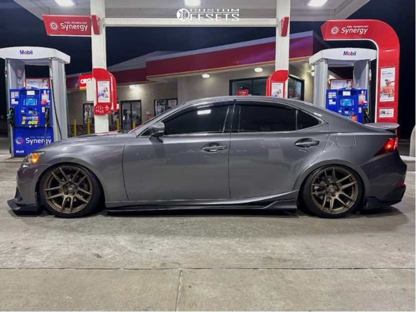2014 Lexus IS250 with 18x9.5 35 ESR Cs8 and 225/40R18 Firestone ...