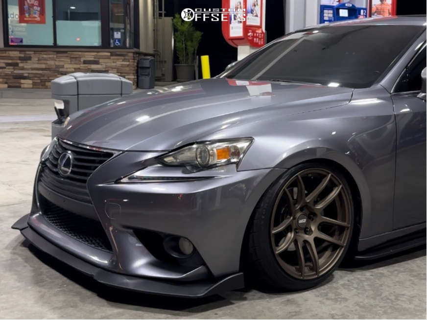 2014 Lexus IS250 with 18x9.5 35 ESR Cs8 and 225/40R18 Firestone ...