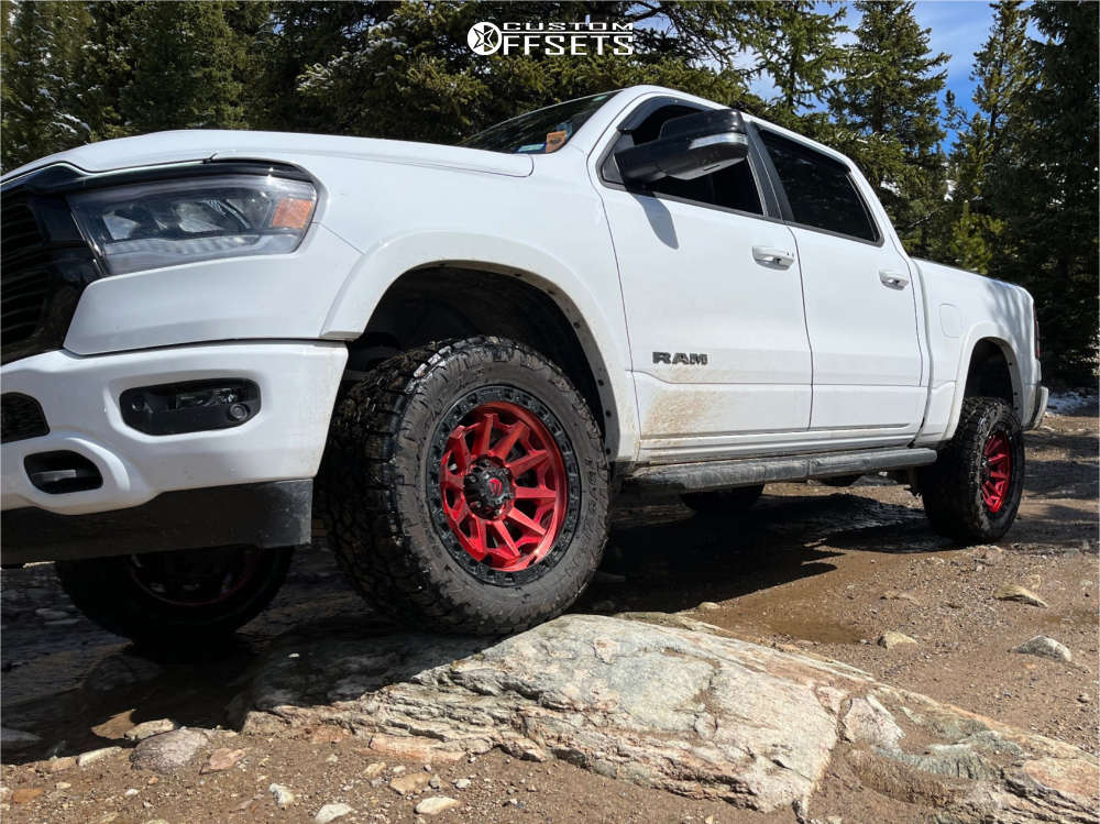 2022 Ram 1500 with 20x9 1 Fuel Covert and 33/12.5R20 Toyo Tires Open ...