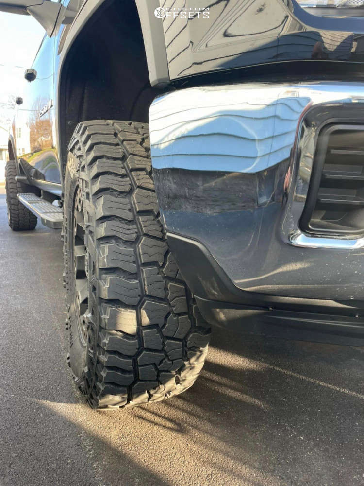 2024 Chevrolet Silverado 2500 HD with 18x9 -12 Black Rhino Warlord and 305/70R18 Mickey Thompson ...