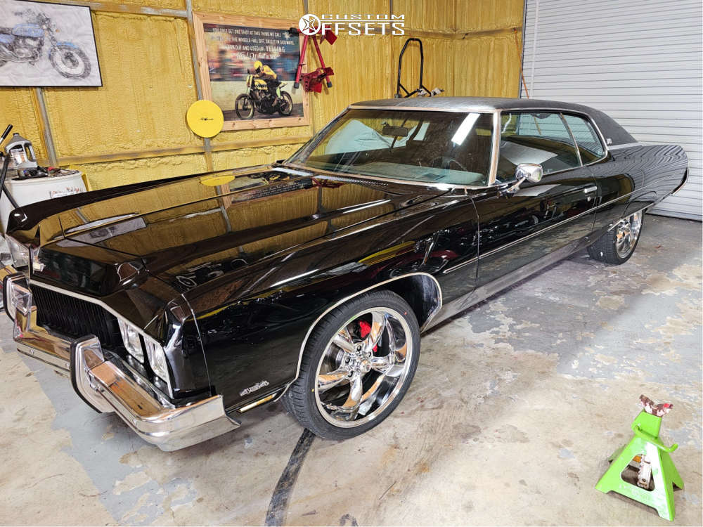 1973 Chevrolet Caprice with 20x8 0 Rev Classic 100 and 255/35R20 Falken ...