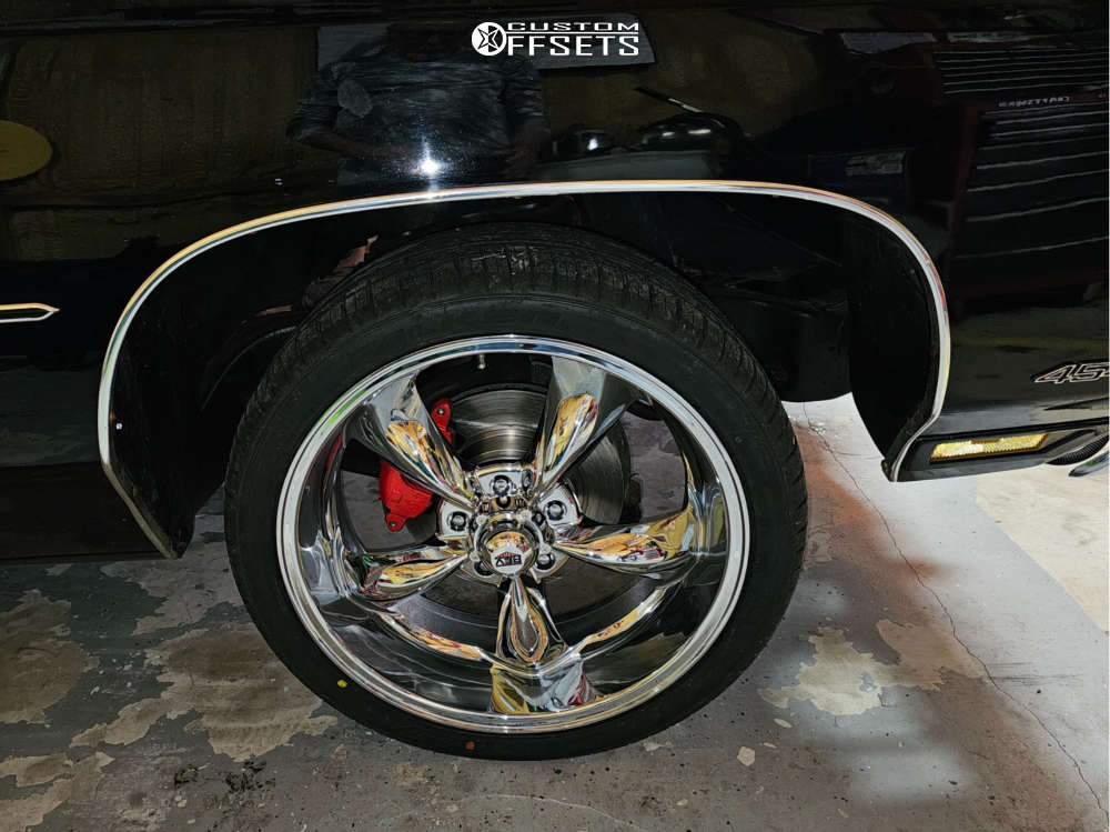 1973 Chevrolet Caprice with 20x8 0 Rev Classic 100 and 255/35R20 Falken ...