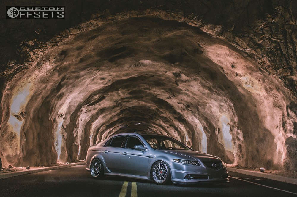 2007 Acura TL with 19x8.5 15 Euro Tek Uo3 and 225/35R19 Ironman Imove ...