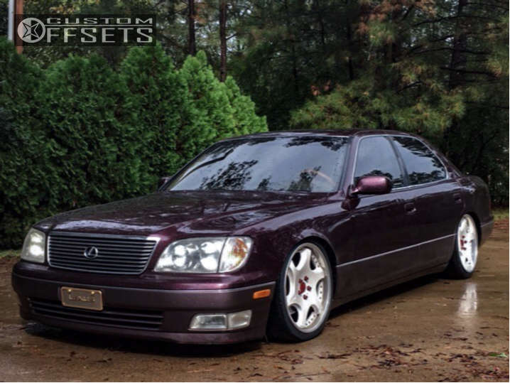 2000 Lexus LS400 with 19x9 38 Weds Bazreia and 225/35R19 Kumho Ecsta ...