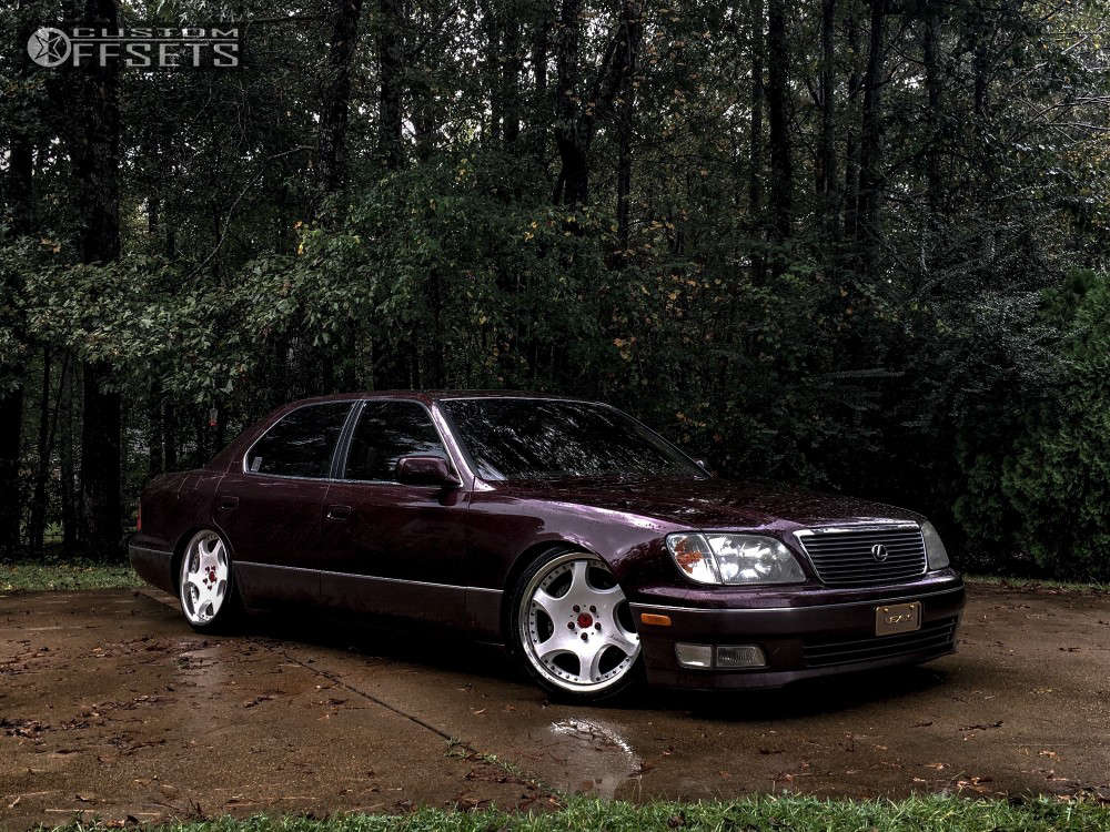 2000 Lexus LS400 with 19x9 38 Weds Bazreia and 225/35R19 Kumho Ecsta ...