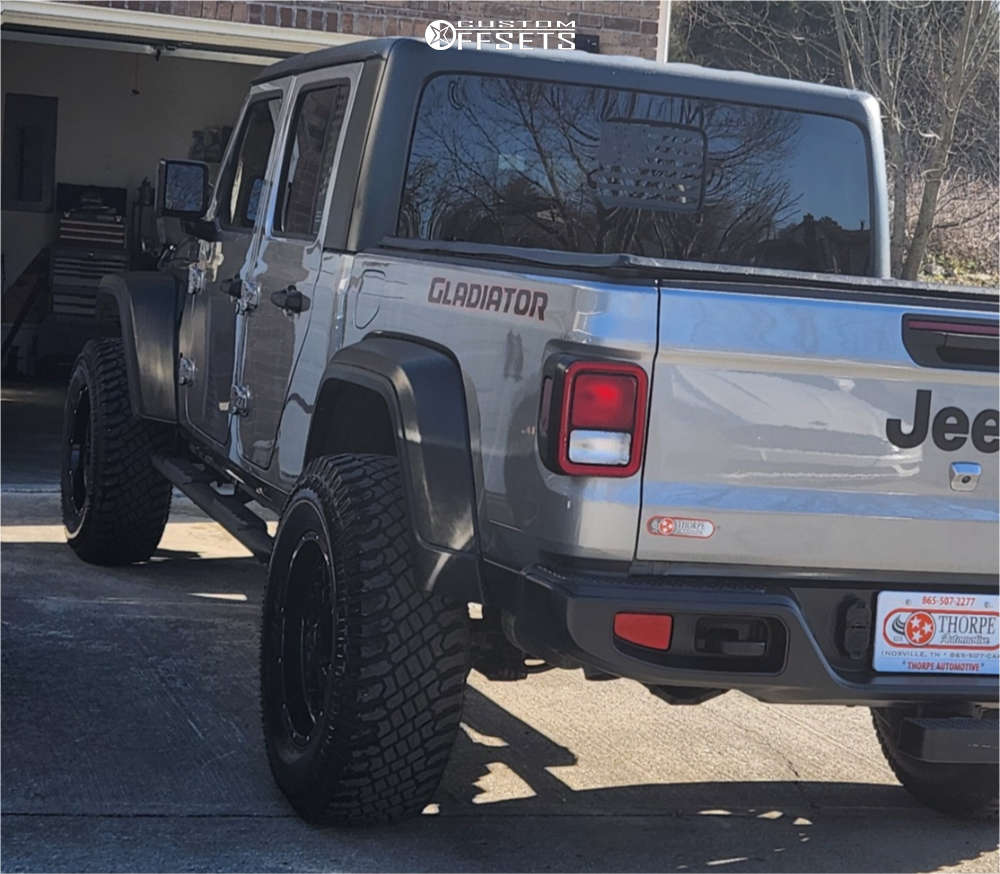 2020 Jeep Gladiator with 18x9 -12 Vision Rocker and 295/70R18 Atturo ...