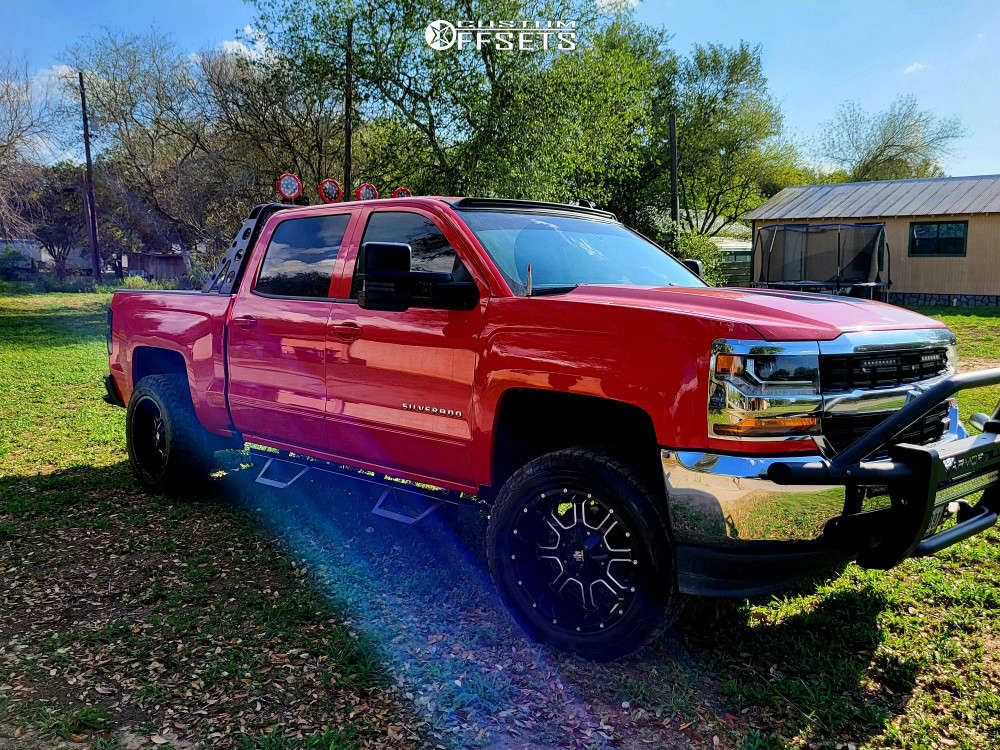 2018 Chevrolet Silverado 1500 with 20x10 -19 Mayhem Fierce and 285 ...