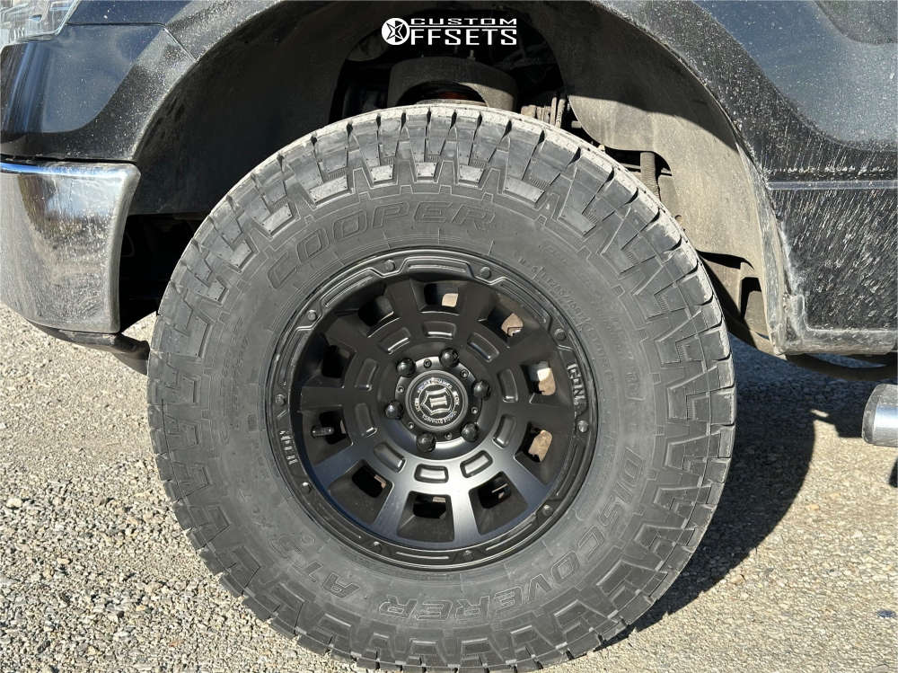 2014 Ford F-150 with 17x8.5 6 Icon Alloys Thrust and 285/75R17 Cooper ...