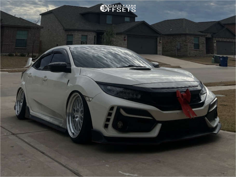 2021 Honda Civic with 18x9.5 35 Aodhan Ah02 and 225/40R18 Vercelli ...