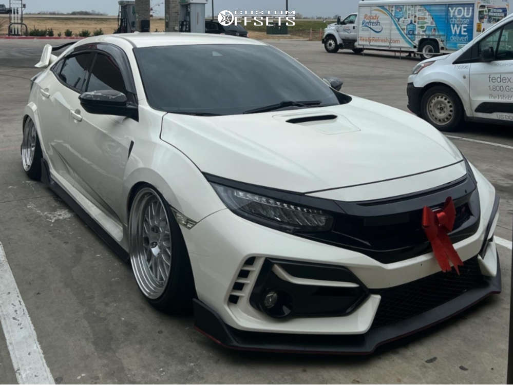 2021 Honda Civic with 18x9.5 35 Aodhan Ah02 and 225/40R18 Vercelli ...