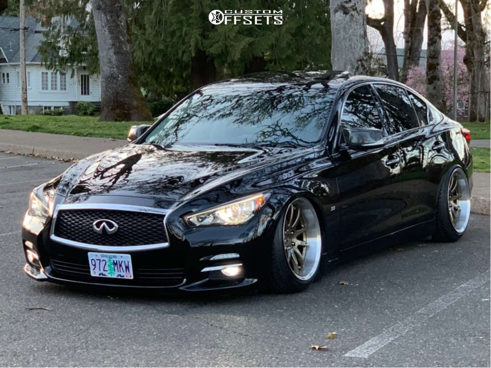 2015 INFINITI Q50 with 19x11 22 Aodhan Ds02 and 255/40R19 Michelin ...