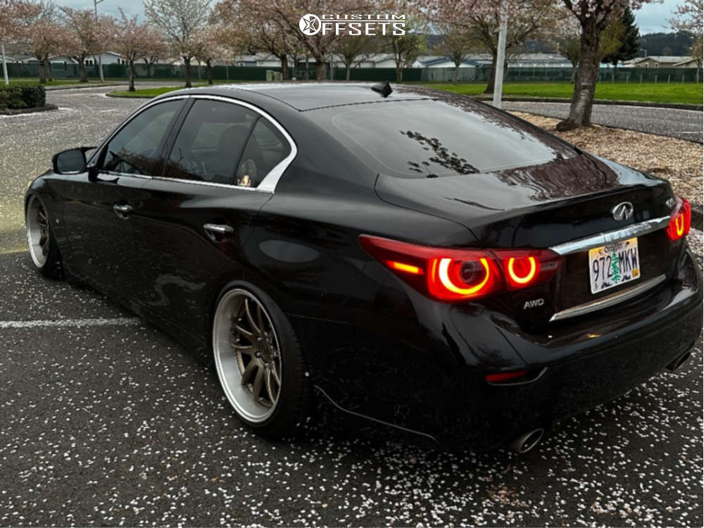 2015 INFINITI Q50 with 19x11 22 Aodhan Ds02 and 255/40R19 Michelin ...