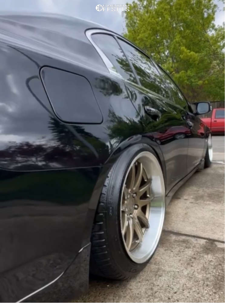 2015 INFINITI Q50 with 19x11 22 Aodhan Ds02 and 255/40R19 Michelin ...