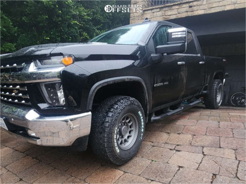 2022 Chevrolet Silverado 2500 HD with 17x9 -12 Raceline Rogue and 35/12.5R17 General Grabber Atx ...
