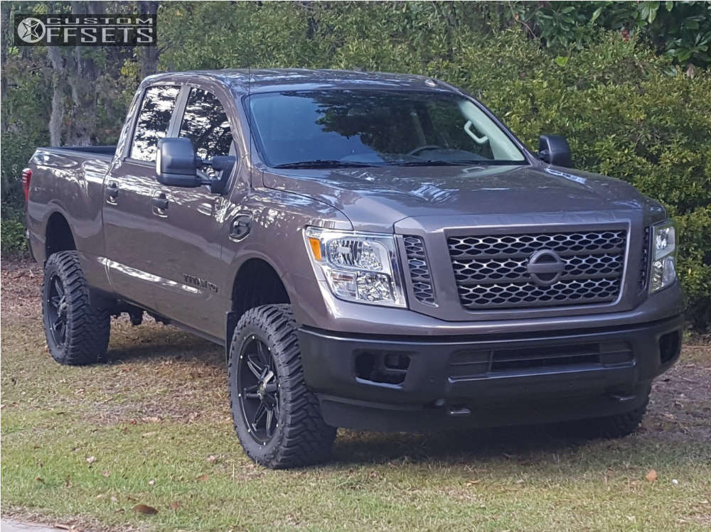 2017 Nissan Titan XD with 20x9 18 Mayhem Rampage and 33/12.5R20 Atturo ...