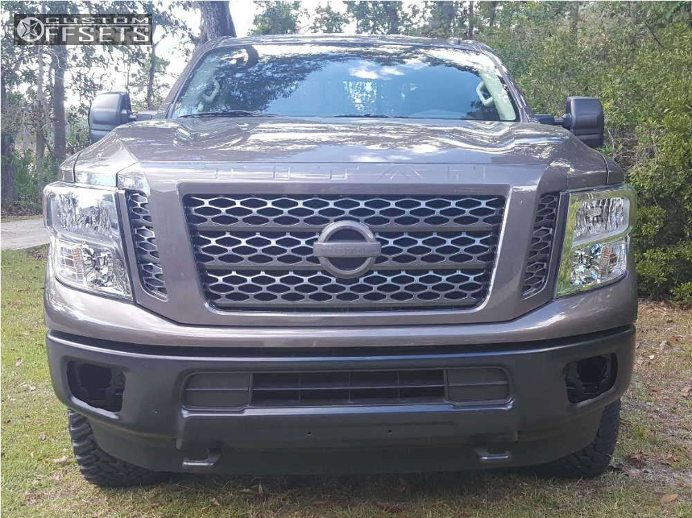 2017 Nissan Titan XD with 20x9 18 Mayhem Rampage and 33/12.5R20 Atturo ...