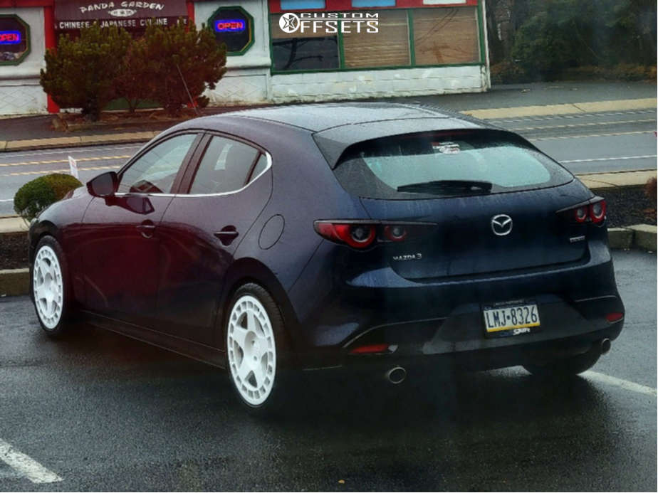 2022 Mazda 3 with 18x8.5 30 Fifteen52 Turbomac and 235/40R18 Vercelli ...