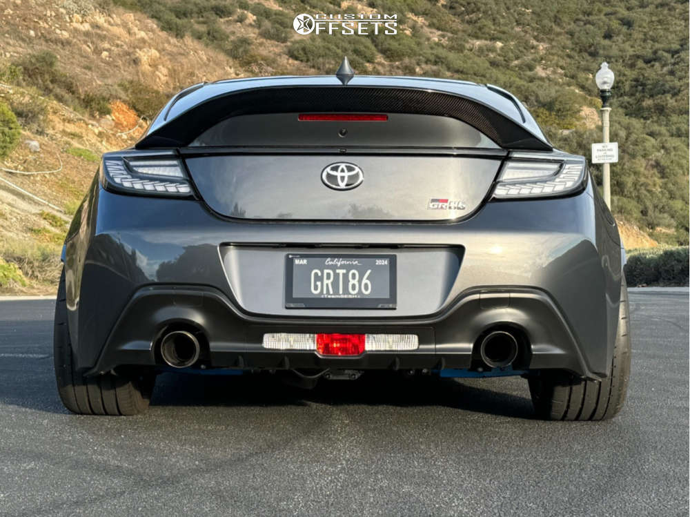 2023 Toyota GR86 with 18x9.5 40 Volk TE37SL and 255/35R18 Yokohama Advan Sport As and Coilovers ...