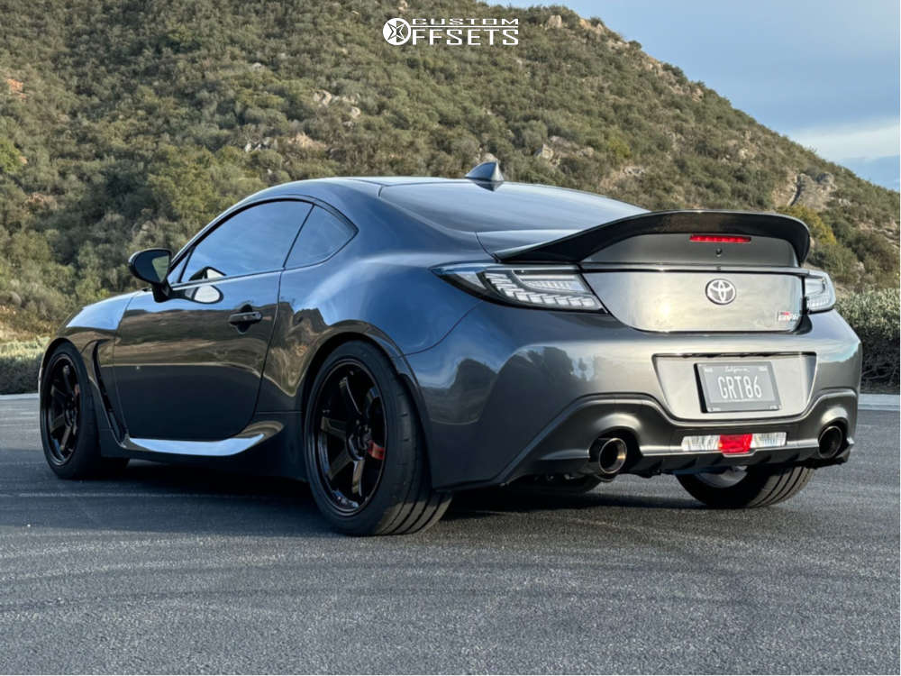 2023 Toyota GR86 with 18x9.5 40 Volk TE37SL and 255/35R18 Yokohama ...