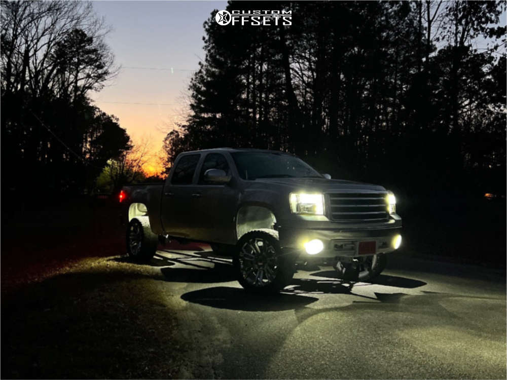 2012 GMC Sierra 1500 with 22x9 24 OE Revolution 158 and 33/12.5R22 Toyo ...