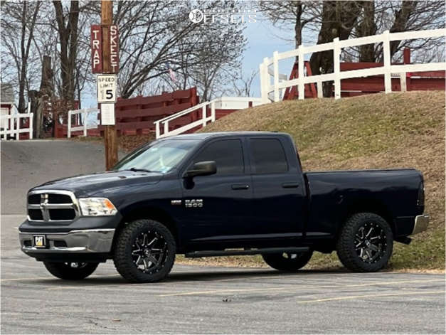 2017 Ram 1500 with 20x10 -19 Hostile Alpha and 33/12.5R20 Mickey ...