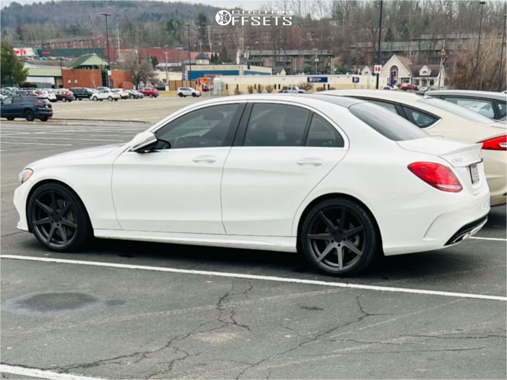 2016 Mercedes-Benz C300 with 19x8.5 35 Rohana Rc7 and 225/40R19 Lexani ...