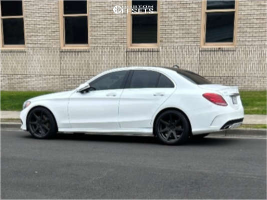2016 Mercedes-Benz C300 with 19x8.5 35 Rohana Rc7 and 225/40R19 Lexani ...