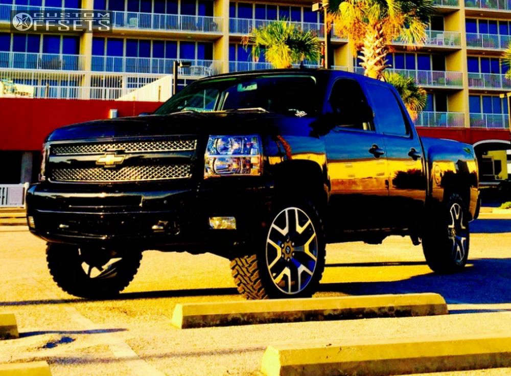 2011 Chevrolet Silverado 1500 with 22x9 27 OE Performance 150 and 33/12 ...
