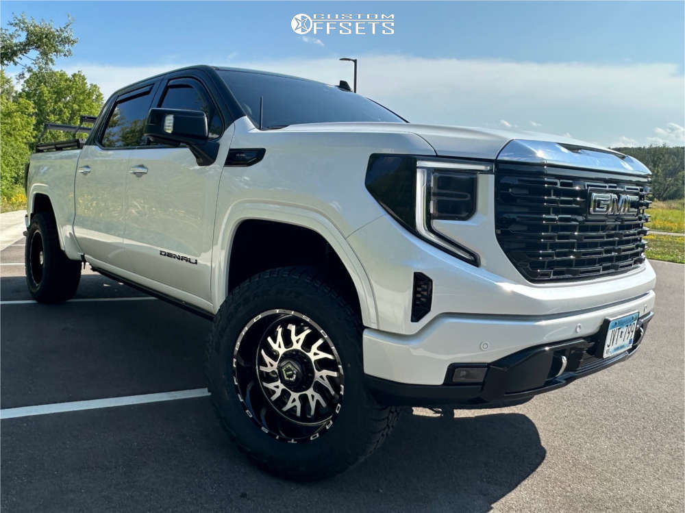 2022 GMC Sierra 1500 with 20x10 -25 TIS 544mb and 35/12.5R20 Falken ...