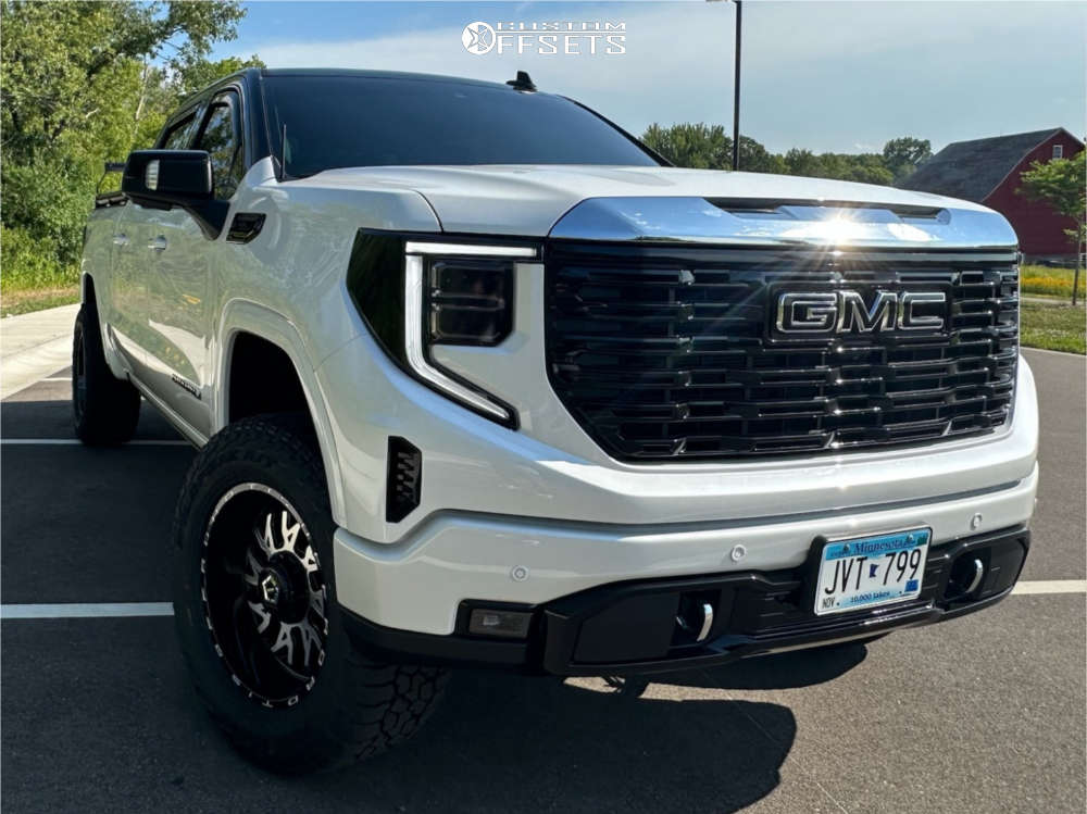 2022 GMC Sierra 1500 with 20x10 -25 TIS 544mb and 35/12.5R20 Falken ...