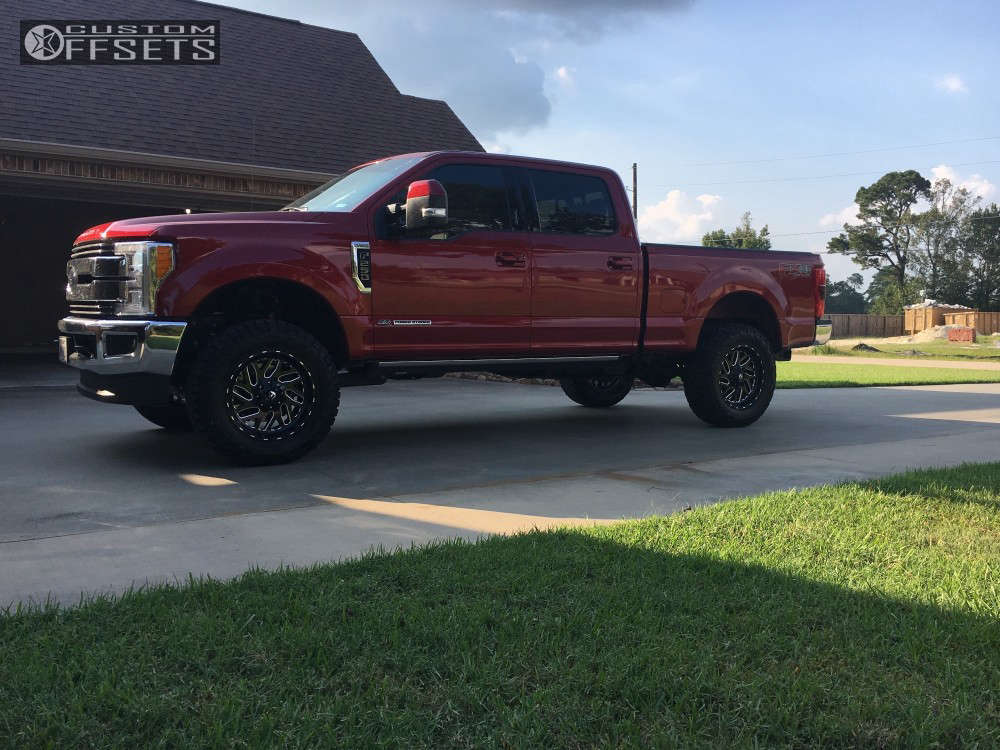 2017 Ford F-250 Super Duty with 20x9 1 Fuel Triton and 295/65R20 Nitto ...