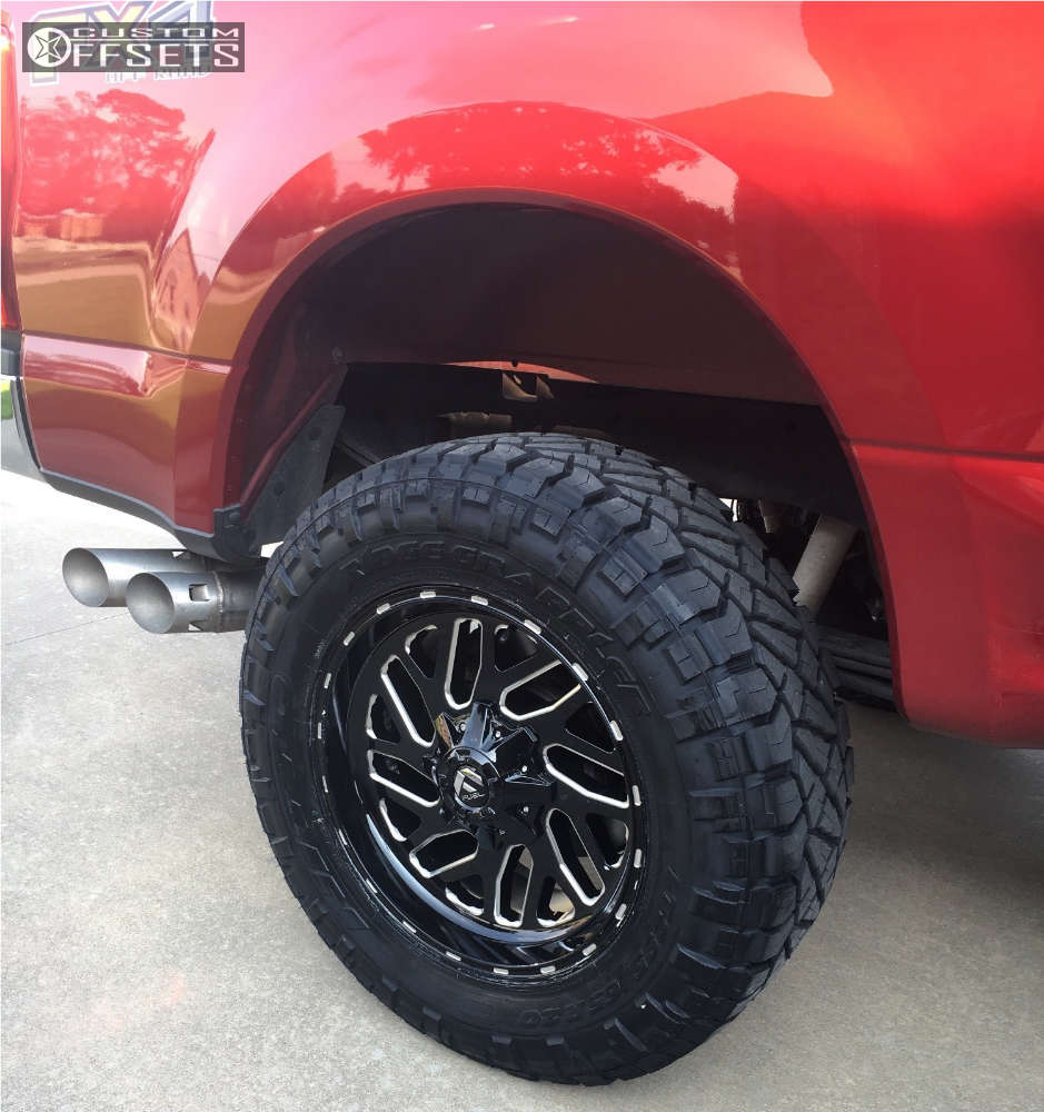 2017 Ford F-250 Super Duty with 20x9 1 Fuel Triton and 295/65R20 Nitto ...