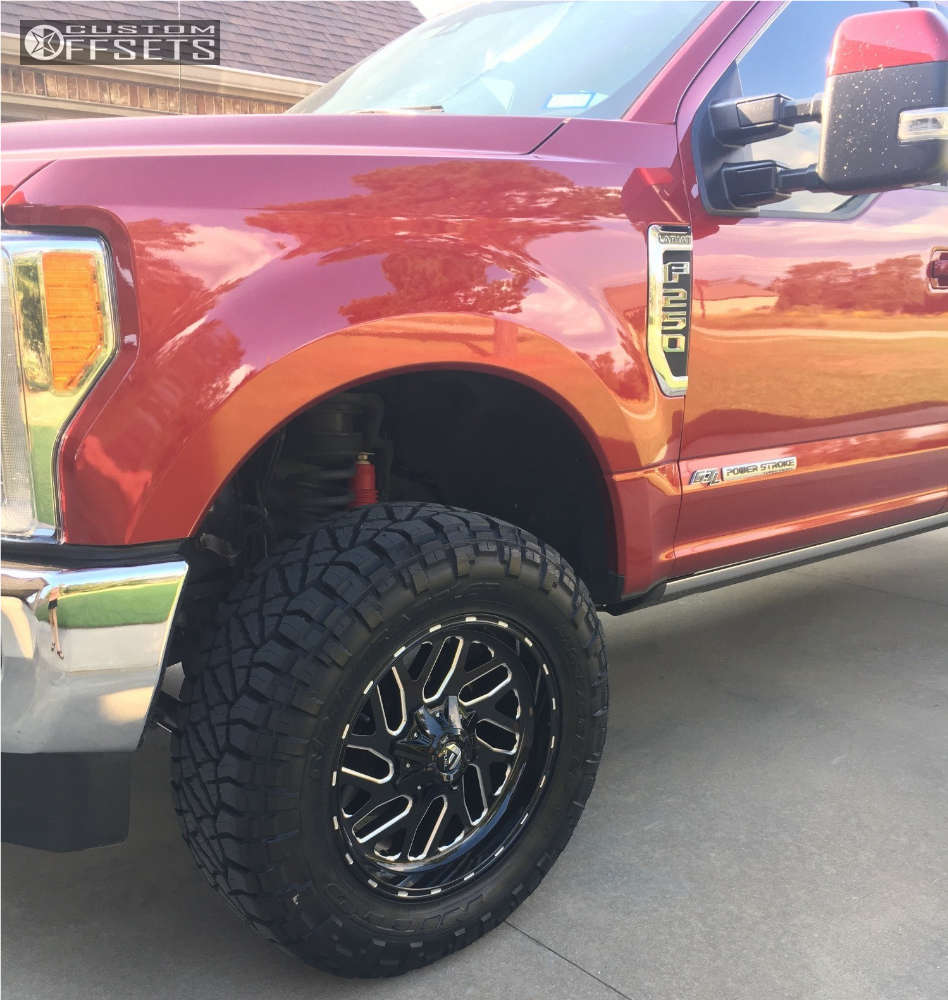 2017 Ford F-250 Super Duty with 20x9 1 Fuel Triton and 295/65R20 Nitto ...