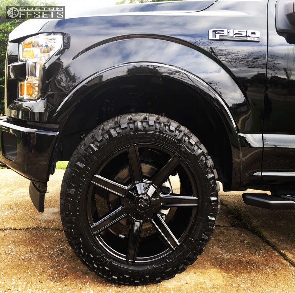2017 Ford F-150 with 22x9.5 25 Dropstars 650b and 285/55R22 Nitto Trail ...