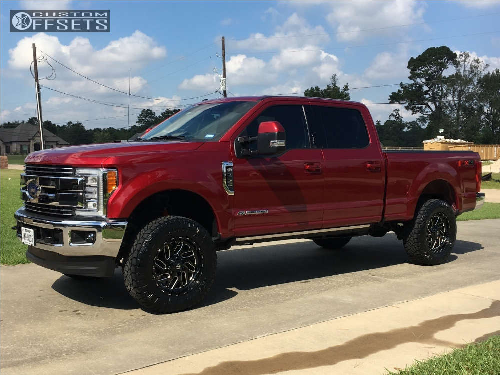 2017 Ford F-250 Super Duty with 20x9 1 Fuel Triton and 295/65R20 Nitto ...
