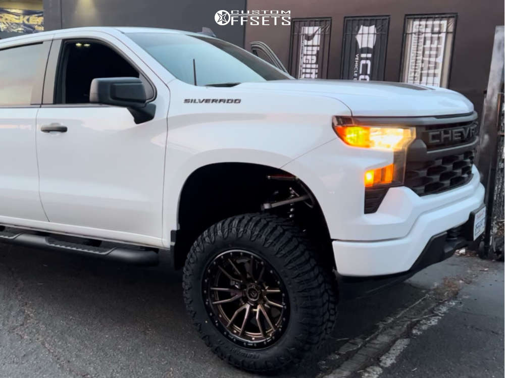 2023 Chevrolet Silverado 1500 with 20x10 -18 Fuel Rebel 6 and 35/12 ...